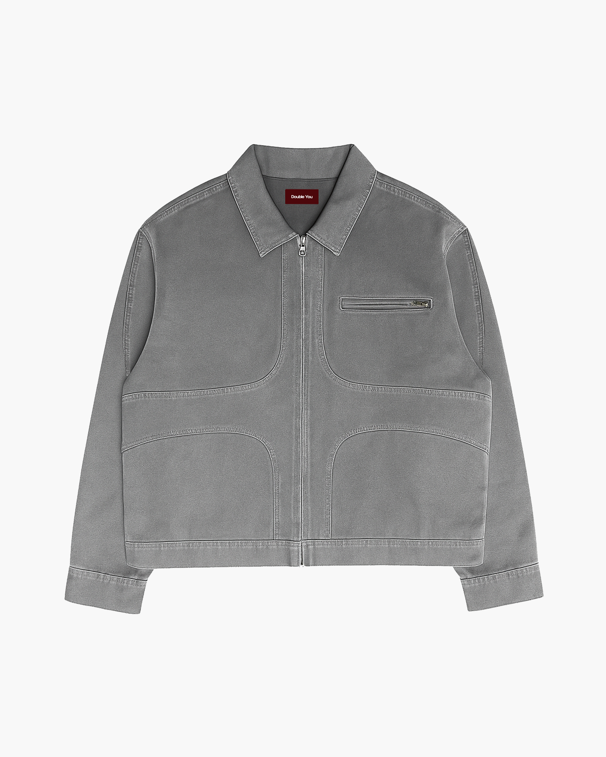 Workwear Jacket (Washed Grey) – Double You Studios